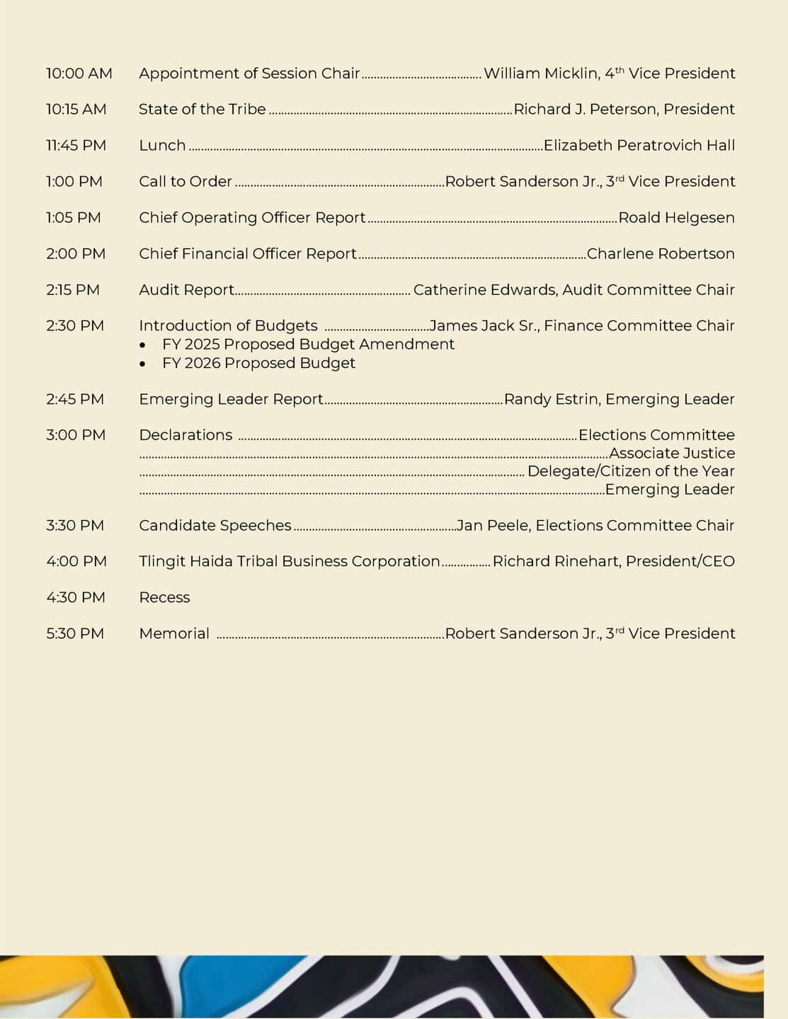 90th Annual Tribal Assembly - Tlingit & Haida